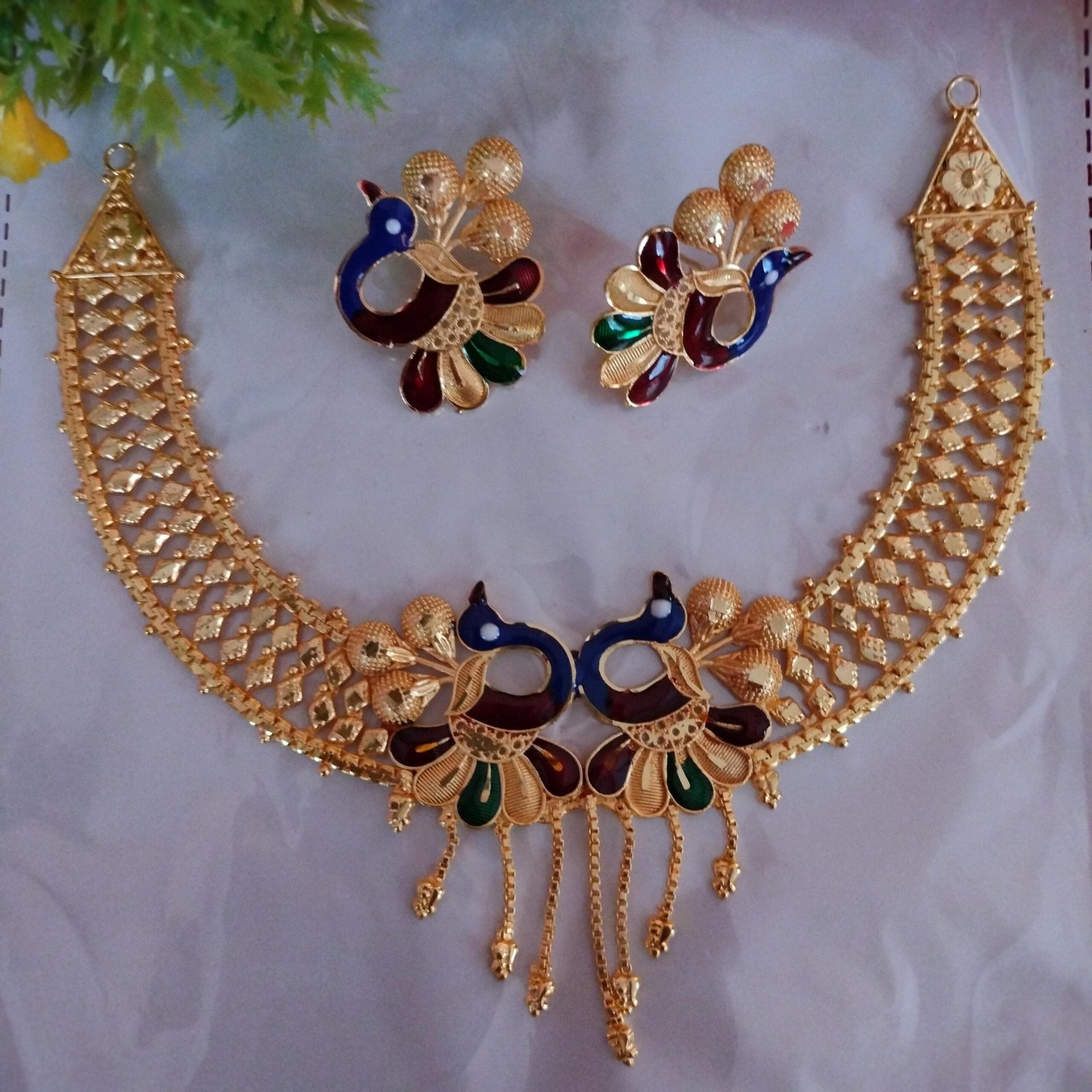 Minekari Mayur Necklace - Alongkari - India's most unique & authentic ...